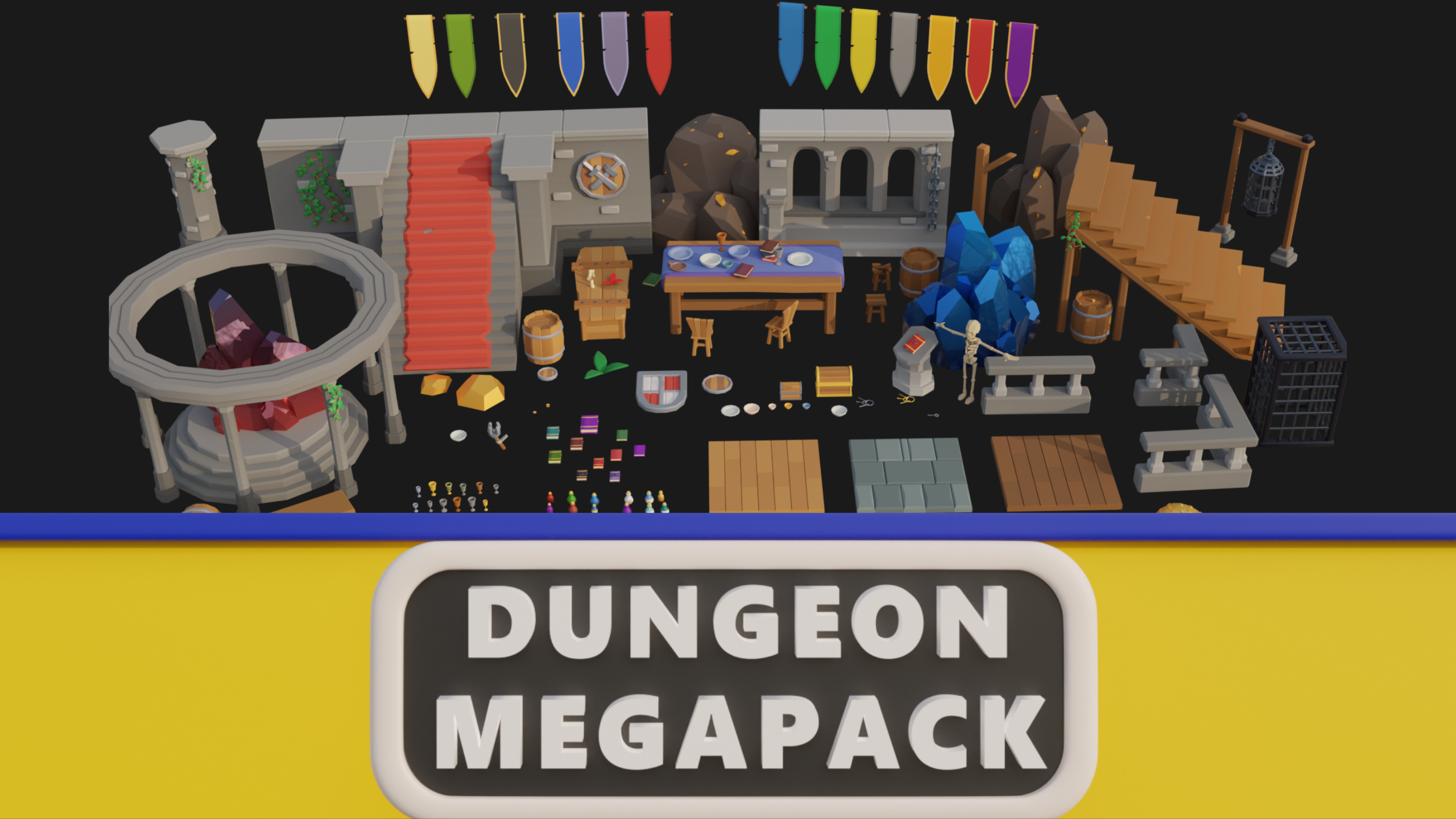 Cute Dungeon Megapack by RG Poly