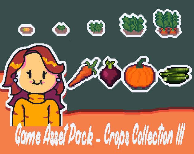 🎃 Game Asset Pack - Crops Collection III 🥕 by saramakespixels