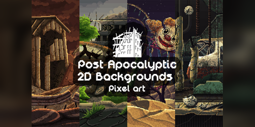 Free Post Apocalyptic Pixel Art Backgrounds by Free Game Assets (GUI ...