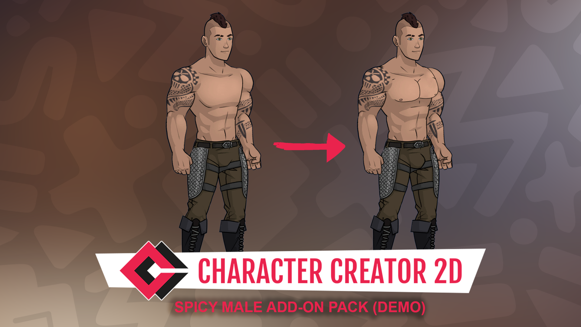 Spicy Male Pack for Character Creator 2D by letivalo