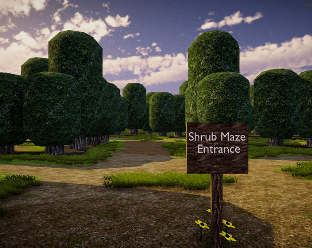 Shrub Maze by Wintryfables