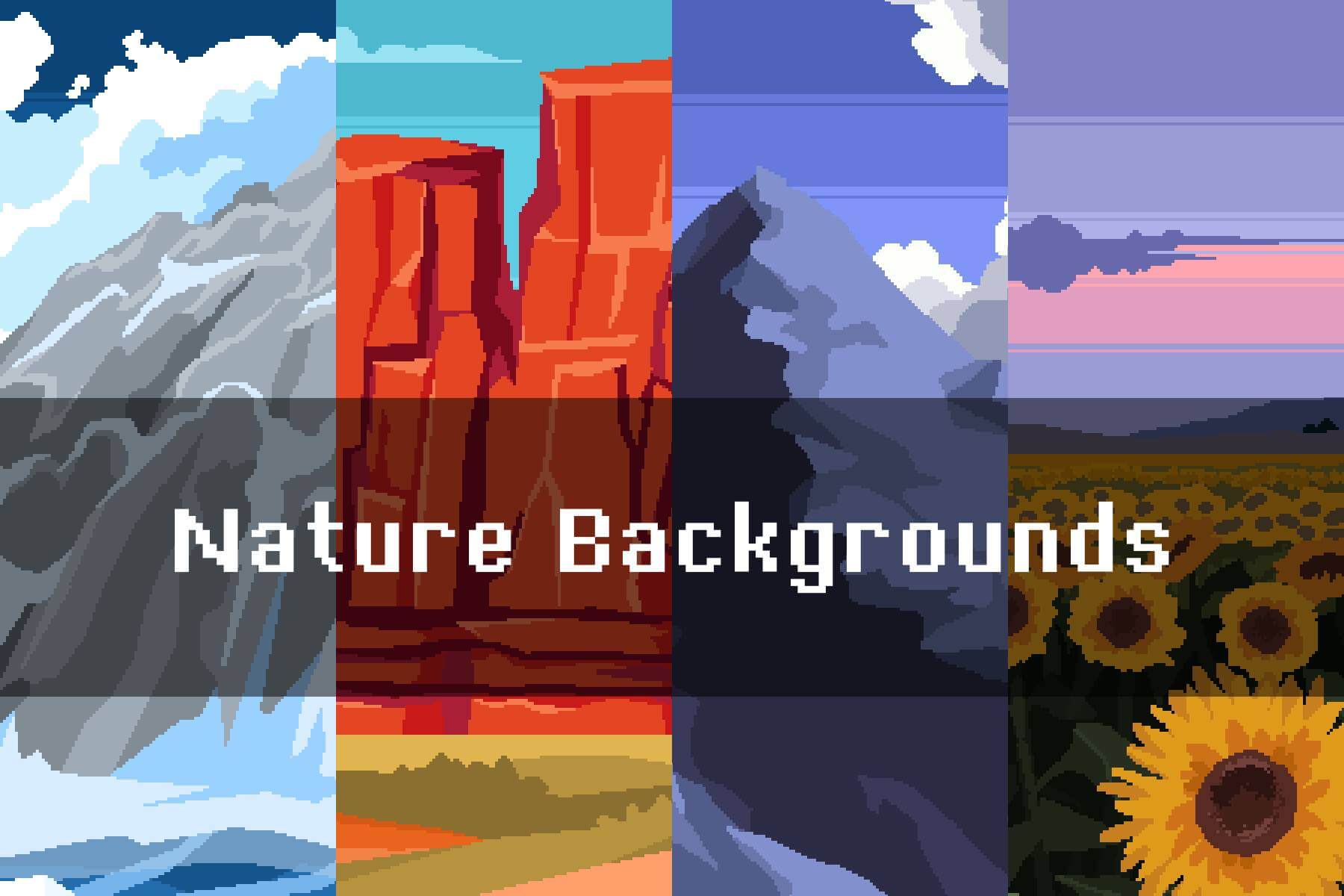 Free Pixel Art Nature Landscape Pack by Free Game Assets (GUI, Sprite ...