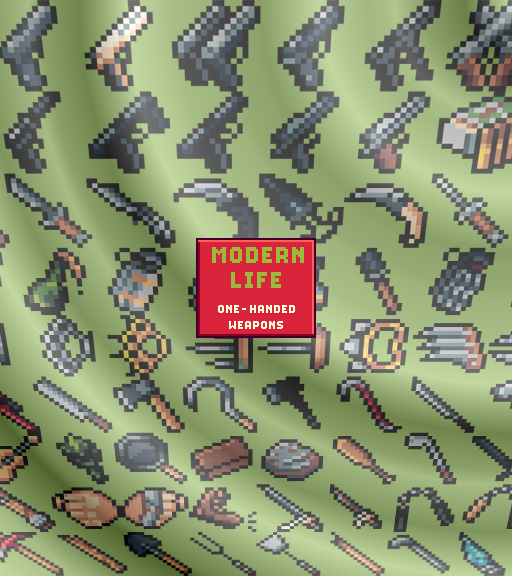 Modern life: One handed weapons by Furaz