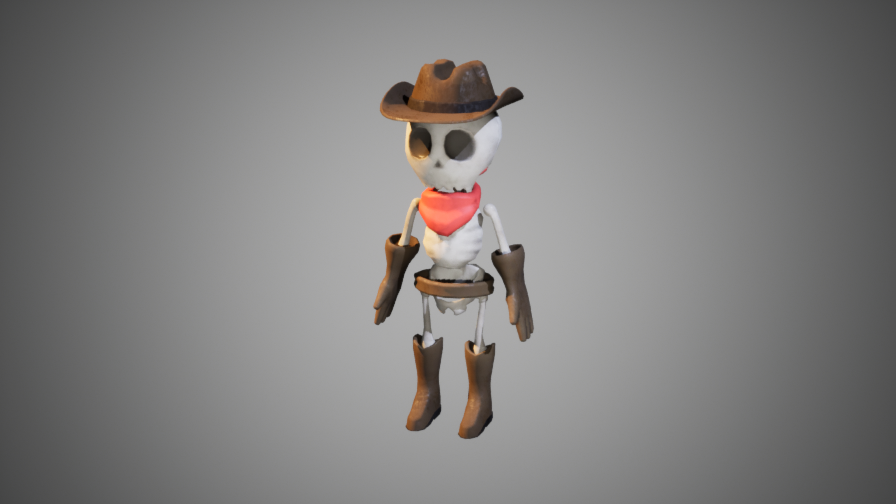Grimmly99: Cowboy Skeleton by Sydney Simonis