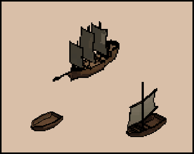 Boat and Ship sprites by koreanois