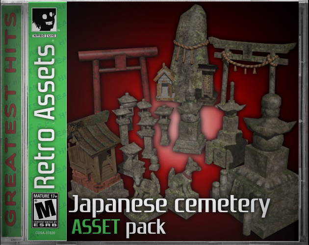 PSX Assets | Japanese cemetery by TodiStation