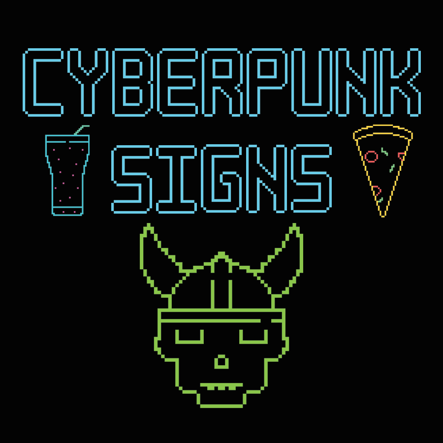 Cyberpunk Signs - Alphabet by NYKNCK