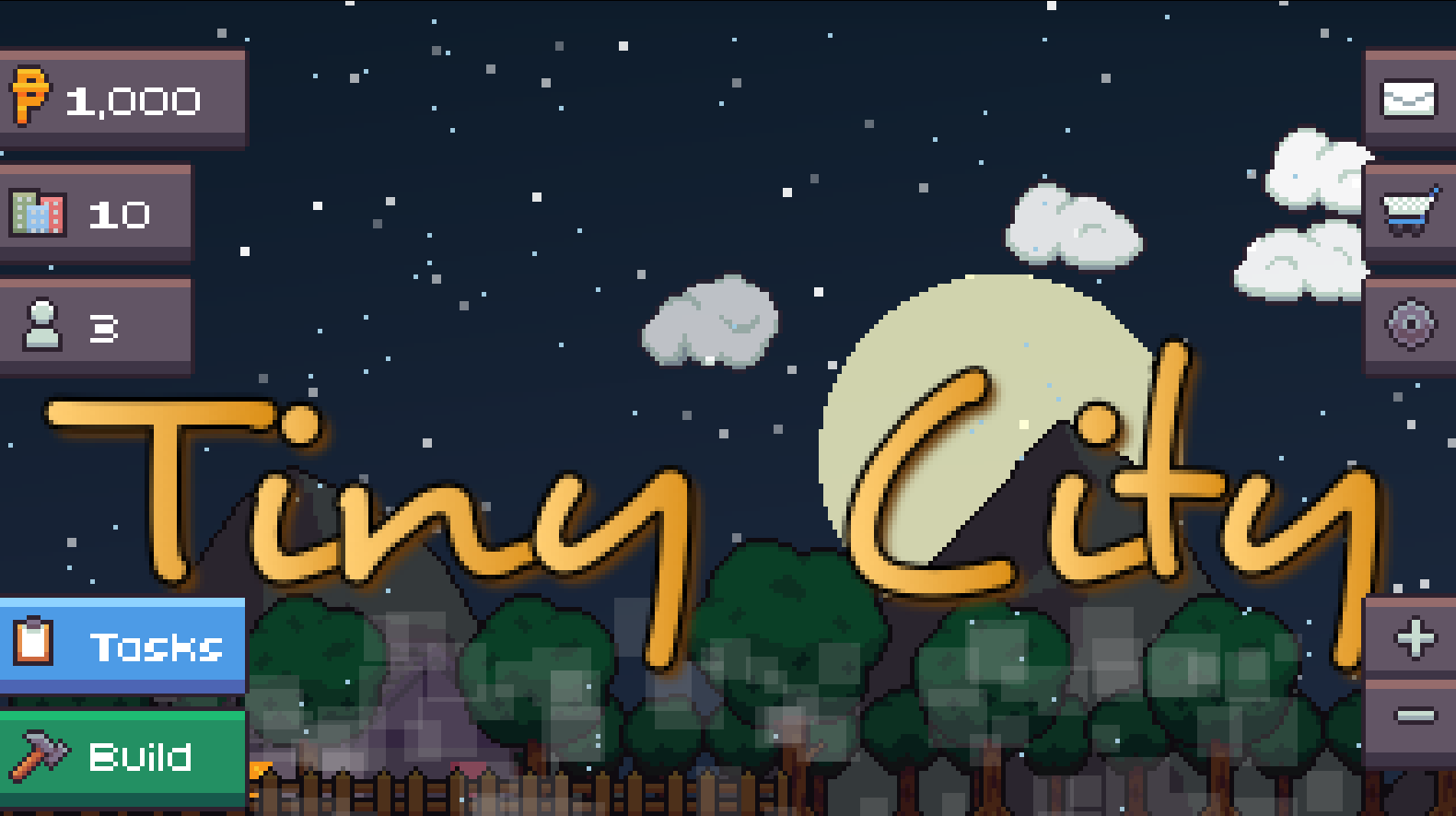 Tiny City Dev Blog # 2 - UI and Game Mechanics - itch.io