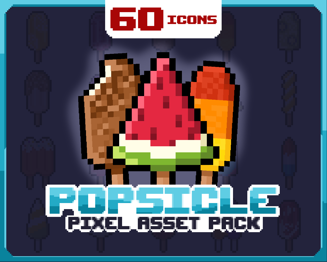 Popsicle Pixel Asset Pack by Helm3t
