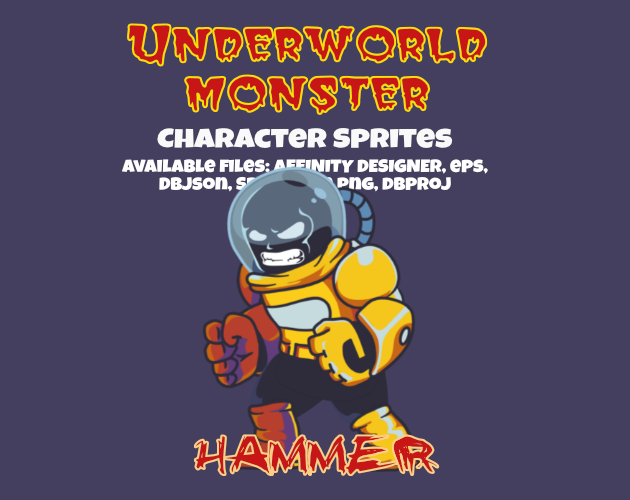Hammer, Underworld monster series, character sprites by wahyuprot