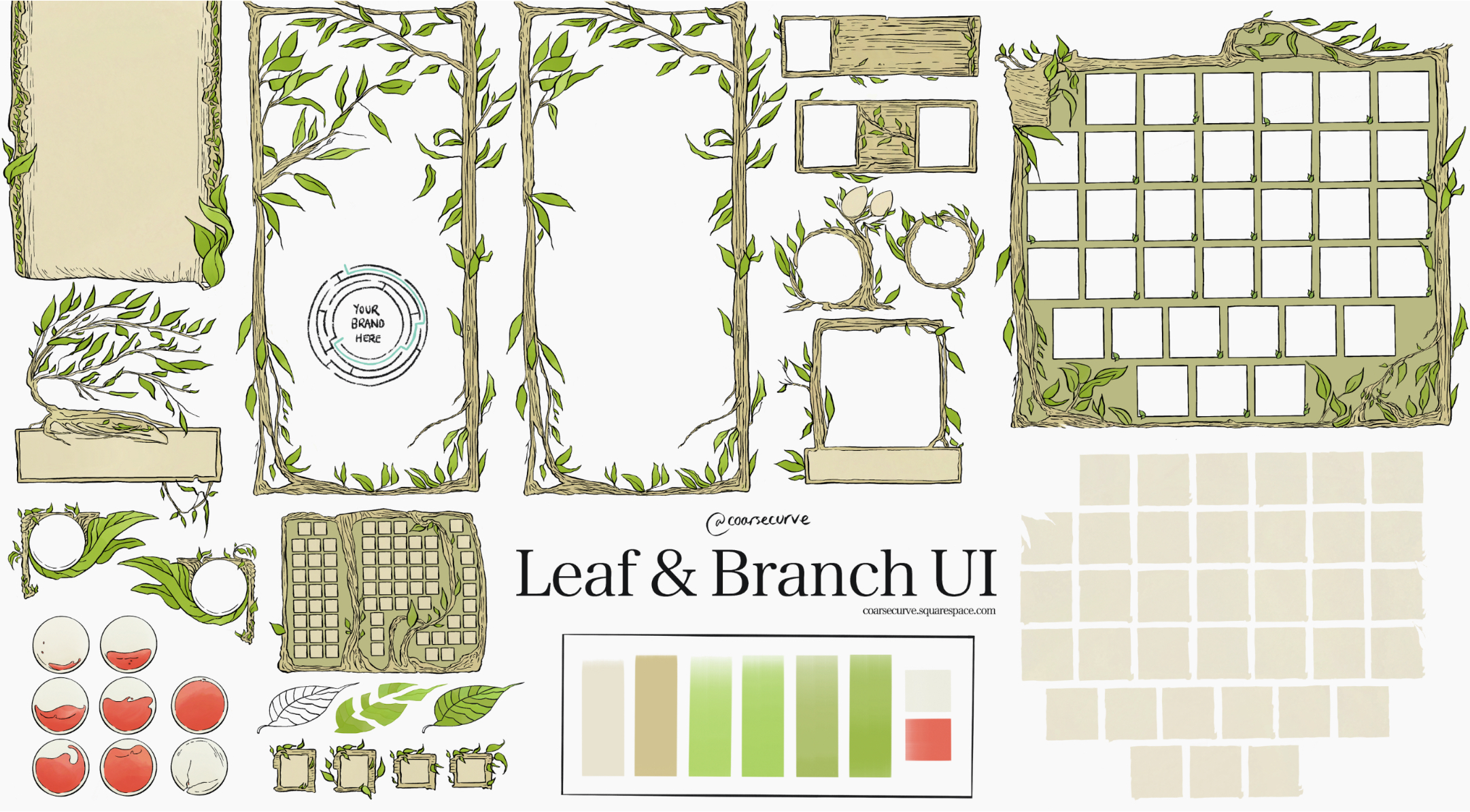 Leaf & Branch UI by Coarsecurve