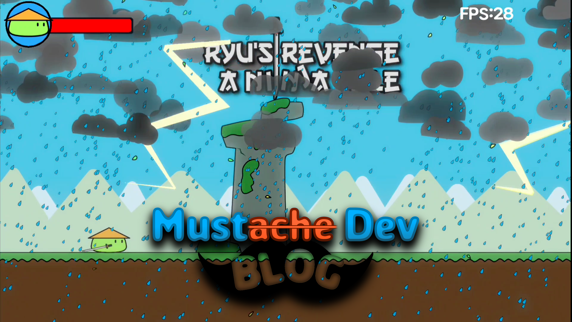 Making Cartoon-ish Thunder for My Ninja Game - Musta̶c̶h̶e Dev's Weekly Update #4 - itch.io