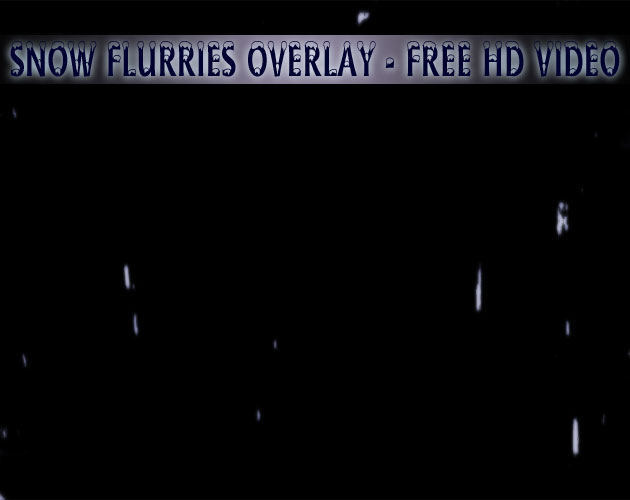 Snow video element for VFX shots [free] by Matthew L. Hornbostel