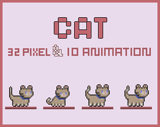 Pixel Cat Animations - itch.io