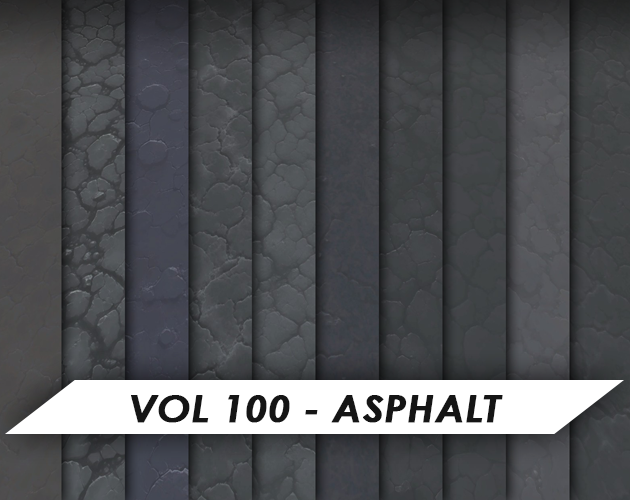 Stylized Textures – Vol 100 – Asphalt by oleekconder