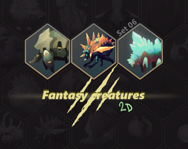 Fantasy Creatures 2D set-06 by Laetus Omnia