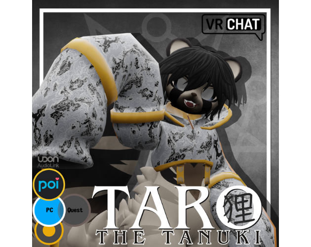 Taro the Tanuki Raccoon Dog Avatar (Masc) Vrchat 3.0 [PC] by LoafeVR