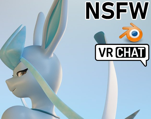 Eeveelution - Glaceon (Blender + VRChat) by TheHiddenMask18
