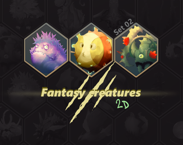 Fantasy Creatures 2D set-02 by Laetus Omnia