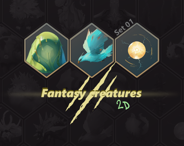 Fantasy Creatures 2D set-01 by Laetus Omnia