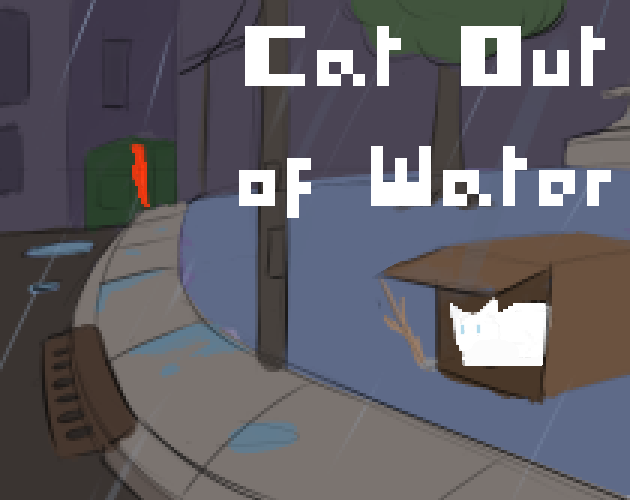 Cat Out of Water by JAMESDEV