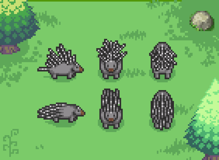 Pixel Art Creature Animal Porcupine [FREE] by Pixeline