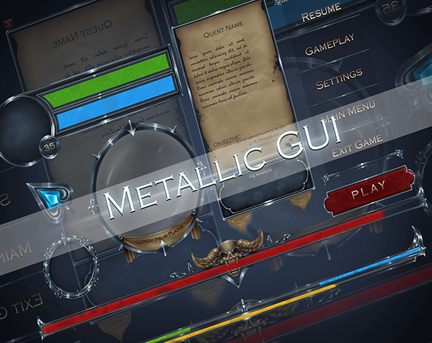 Metallic GUI by kat_amirah