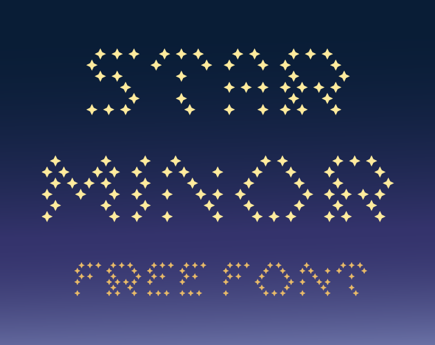 Star Minor Font - OFL by GGBotNet
