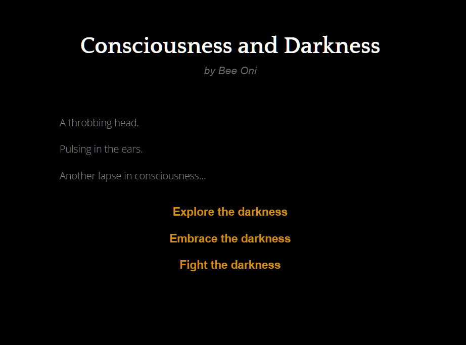 Consciousness and Darkness by Rambling Bramble Blog