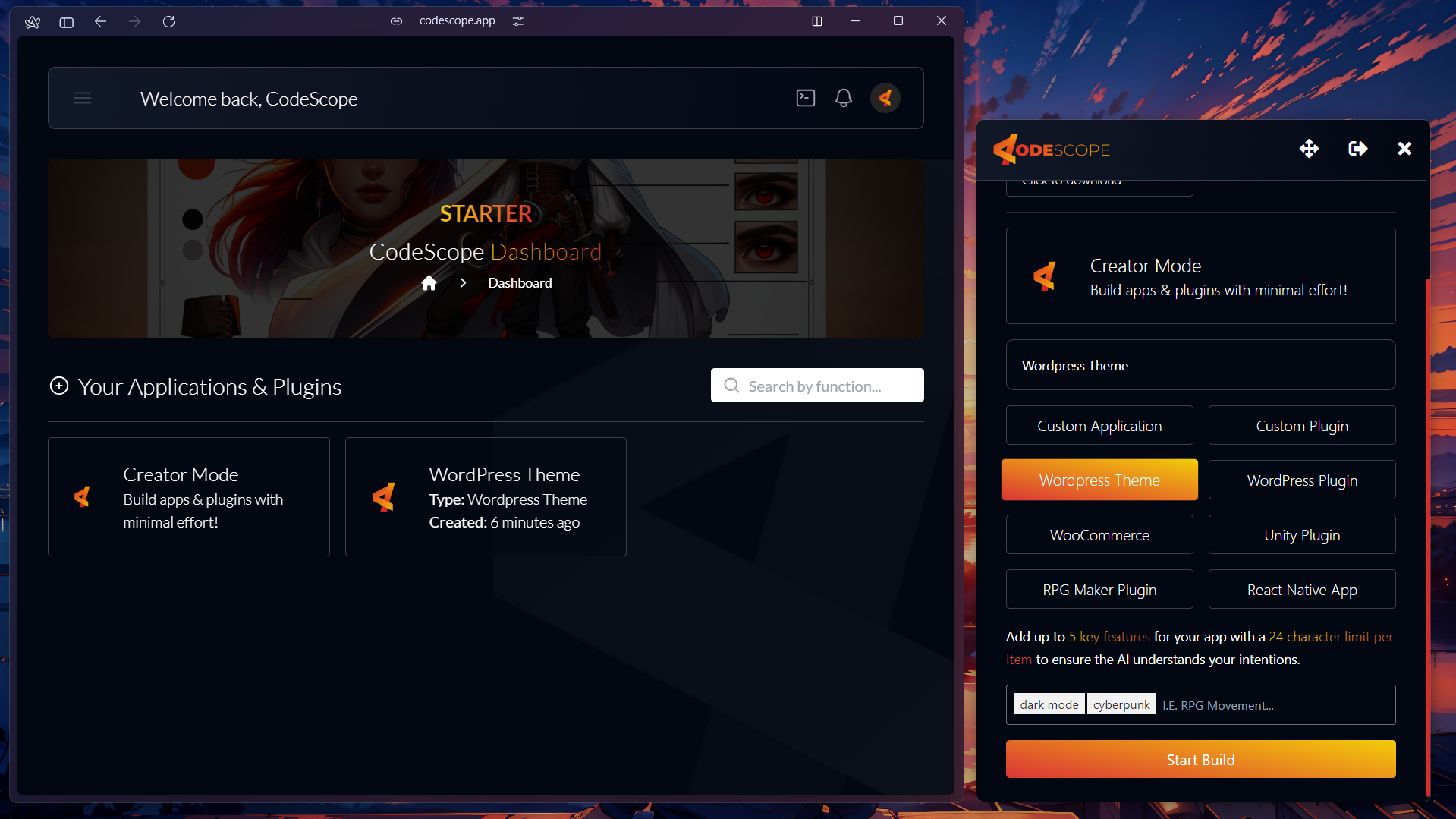 CodeX 0.0.6 by CodeScope