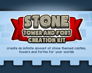 Stone Castle Tower and Fort Creation Game Asset Kit by Robert Brooks ...