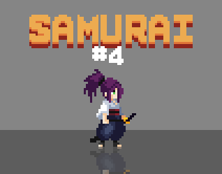 Samurai #4 2D Pixel Art by Mattz Art