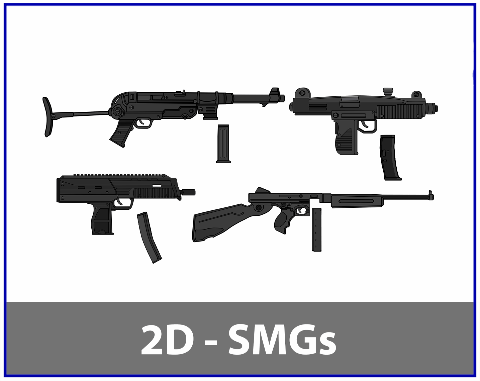 2D SMGs by VerzatileDev