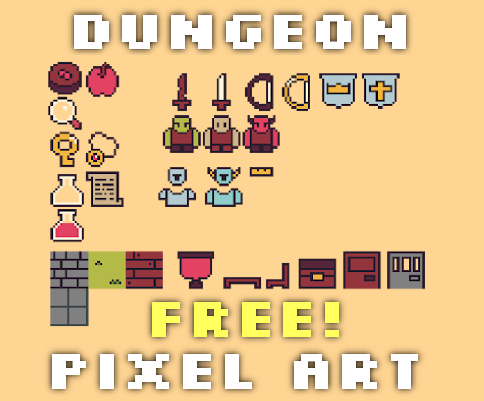 Dungeon Pixel Art Pack [16x16] by Vespro