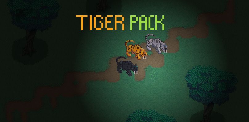 Animated Animals Pack Character 2d - Furious tigers by DevGamePiccolo
