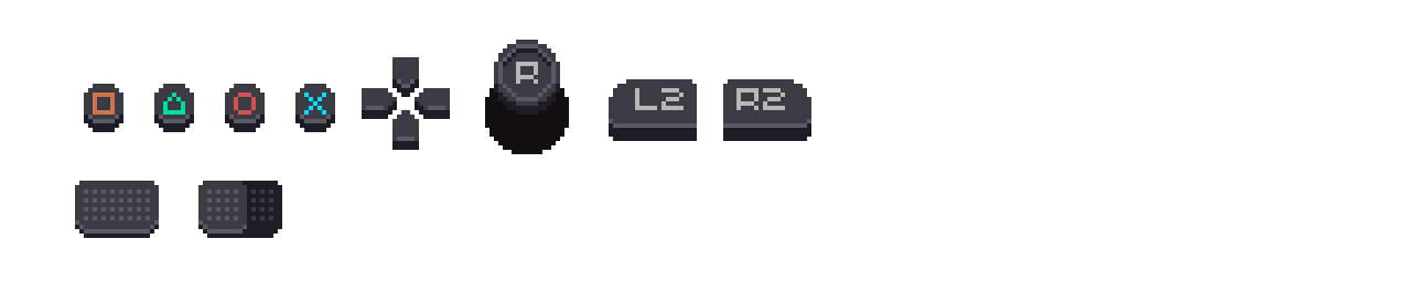 Pixel PS4 Controller Pack by Dead Revolver