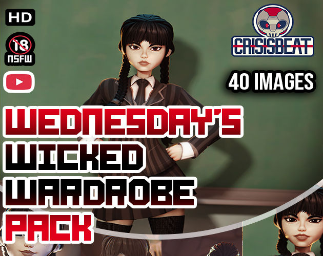 Wednesday’s Wicked Wardrobe Pack by CRISISBEAT