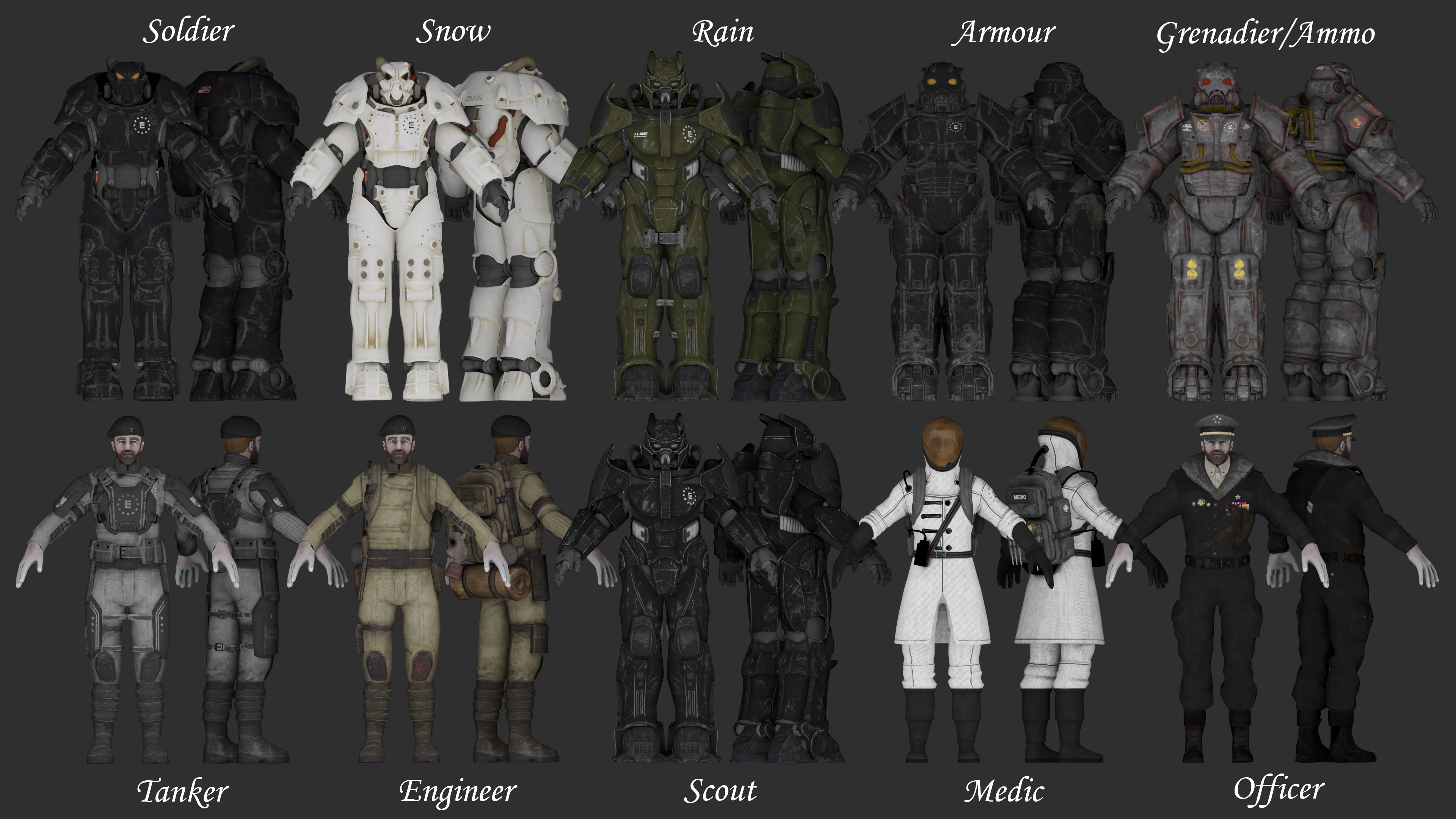 Foxhole: Enclave Faction Uniform Mod by Danetello
