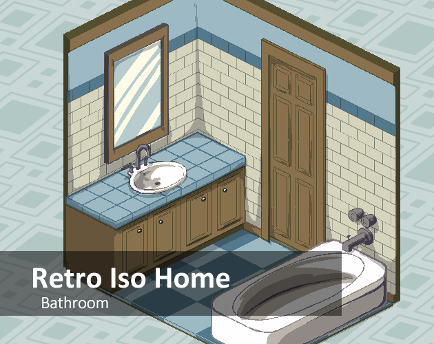 Isometric Home Bathroom by BrushingBlooms