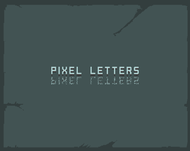 Pixel Art - Blue Light Letters by Arijkx
