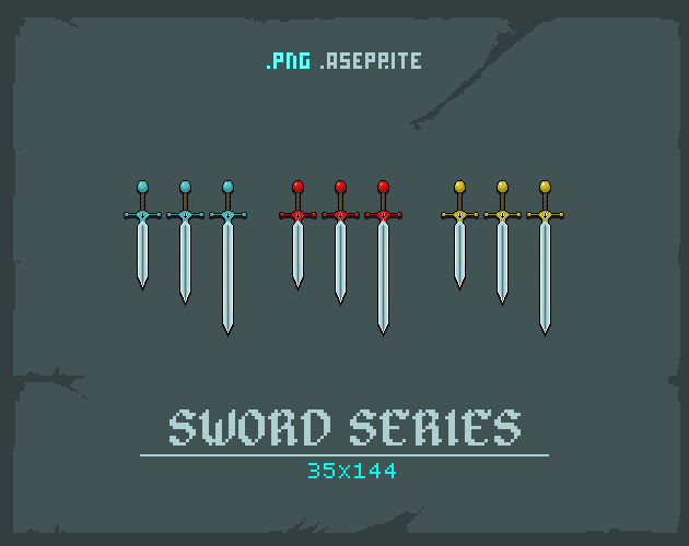 Pixel Art - Sword Series 01 by Arijkx