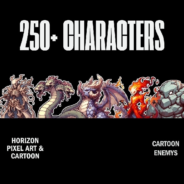 250 RPG Characters by catybuns