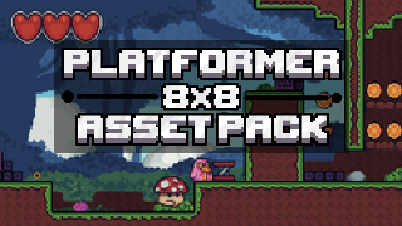8x8 Platformer assetpack by Rayryuk