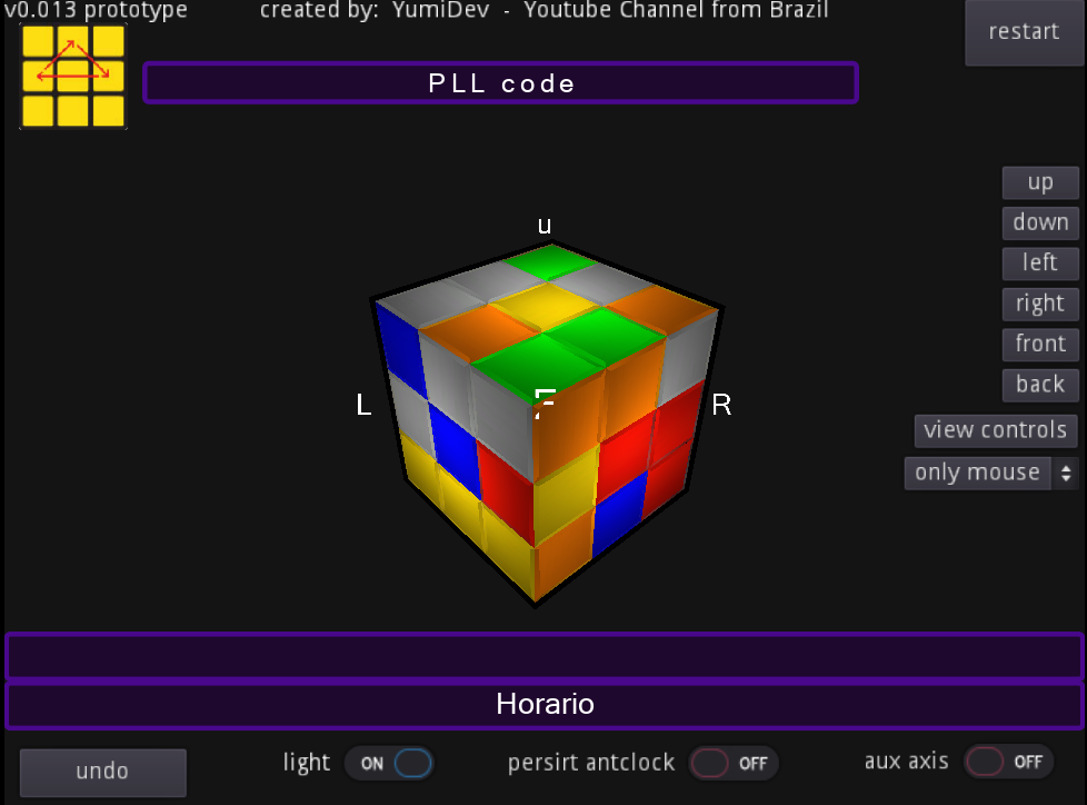 Magic cube pll training - prototype by YamiDev