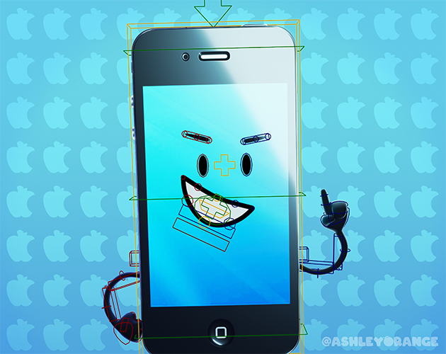 [Inanimate Insanity] MePhone 4 3D model by AshleyOrange