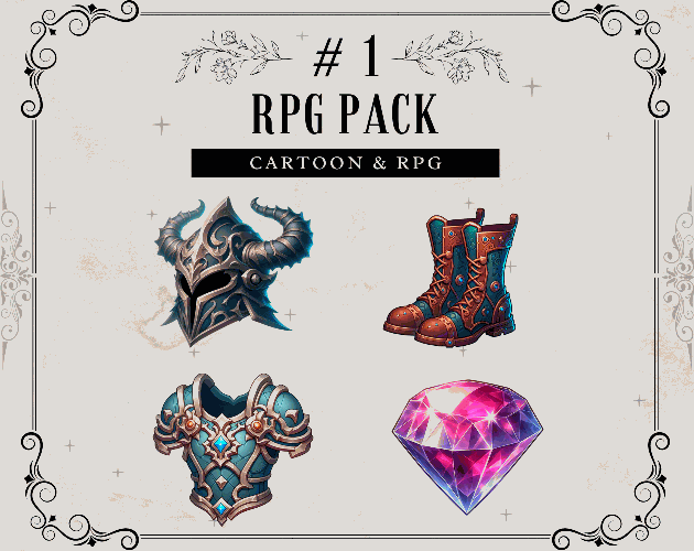 70 game assets / rpg / hd by catybuns