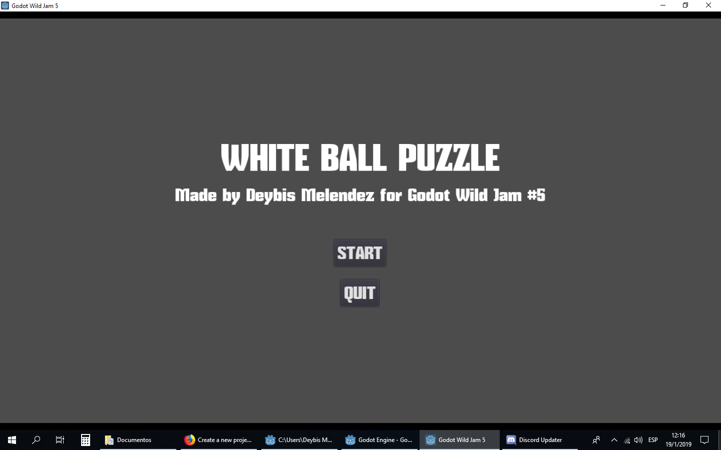 White Ball Puzzle by Deybis Melendez