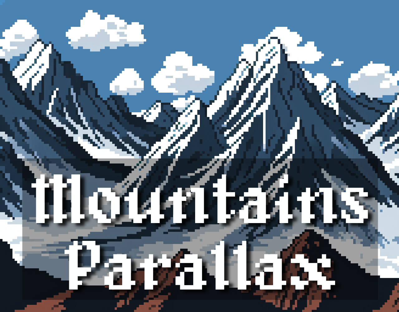Mountain Parallax Backgrounds featuring mountains and a beautiful sky ...