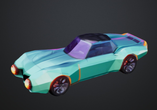 Low Poly Car 3D Model - Fun Geometric Design for Mobile & PC Games (FBX ...