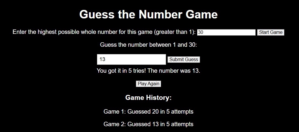 Guess the number by Seth Grimes